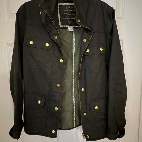 J. Crew | Jackets & Coats | J Crew Military Jacket With Gold Accents ...
